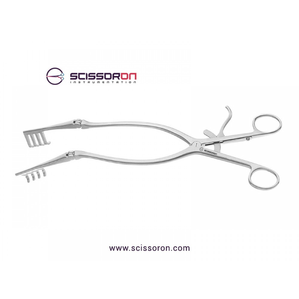 Beckman-Adson Self-Retaining Retractor Blunt Prongs